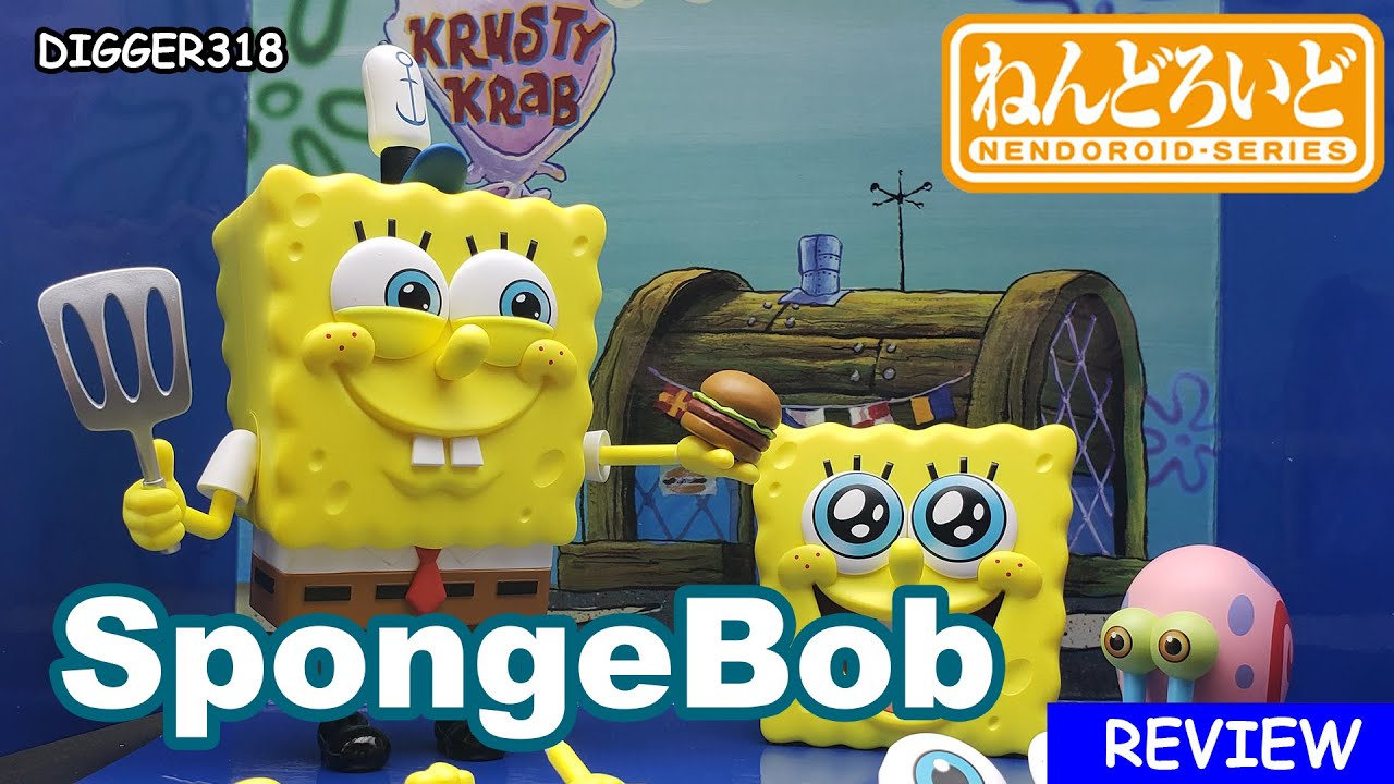 Nendoroid 1926 Spongebob Squarepants Action Figure Toy Review 4K - YouTube
