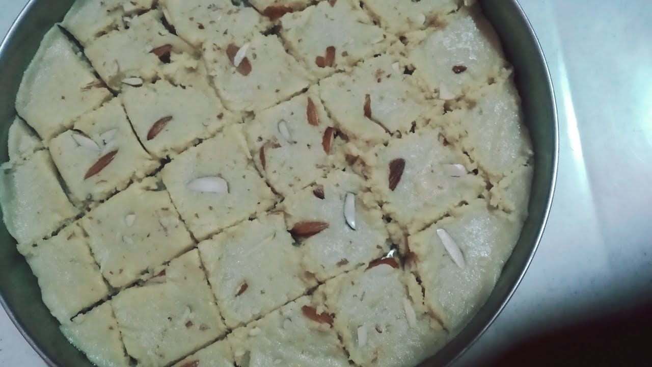 Easy and tasty malai barfi at home! - YouTube