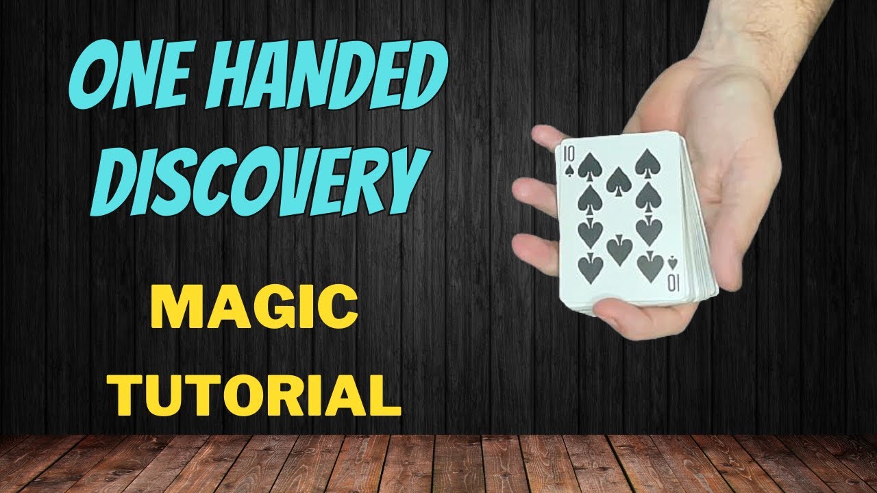 One Handed Discovery - Magic Card Trick Tutorial - YouTube