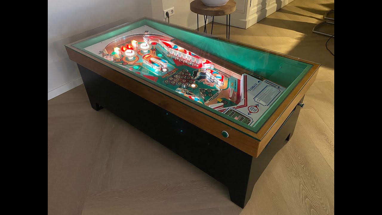 The making of a pinball coffee table (Gottlieb Pinball Pool) - YouTube