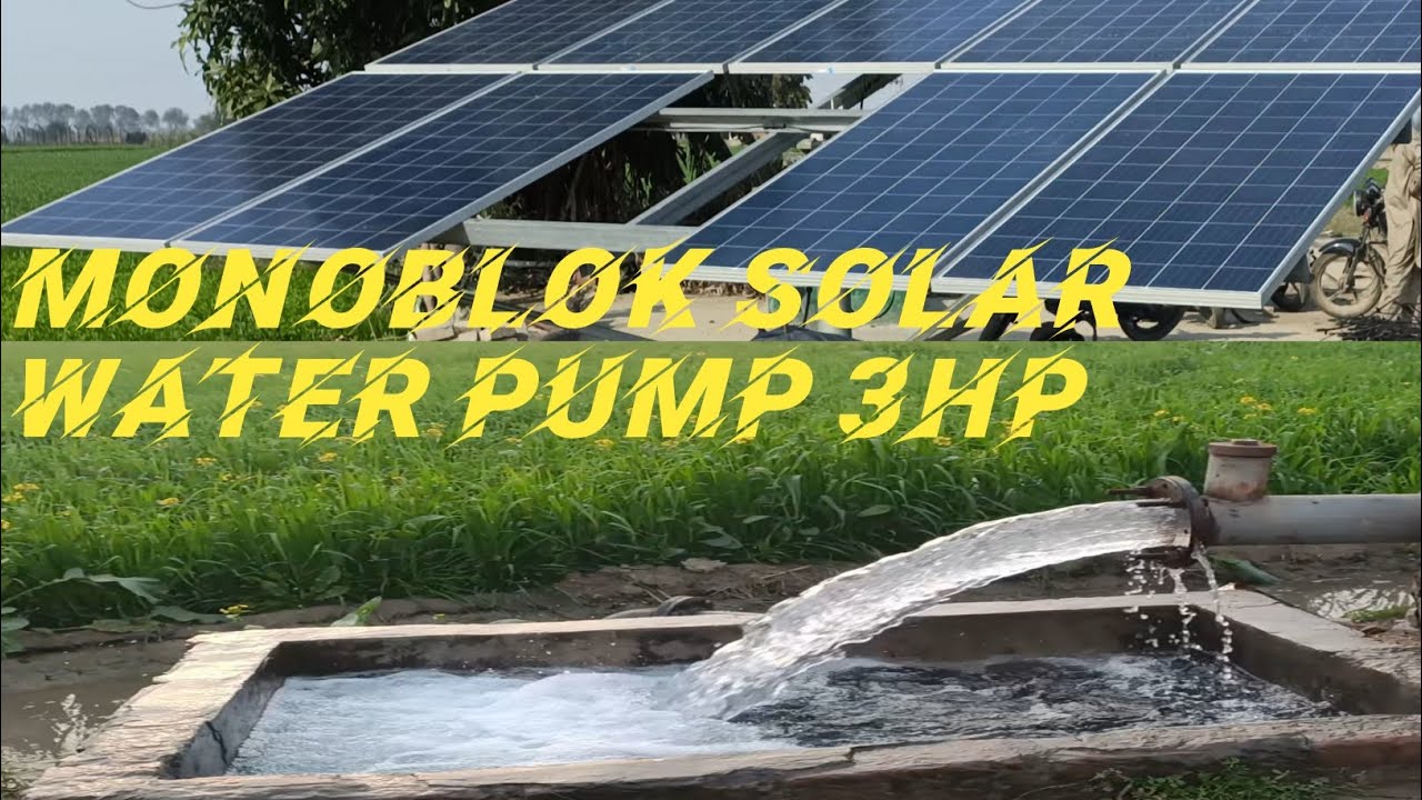 3HP SOLAR WATER PUMP COMPLETE SET, For Agriculture, ... - YouTube