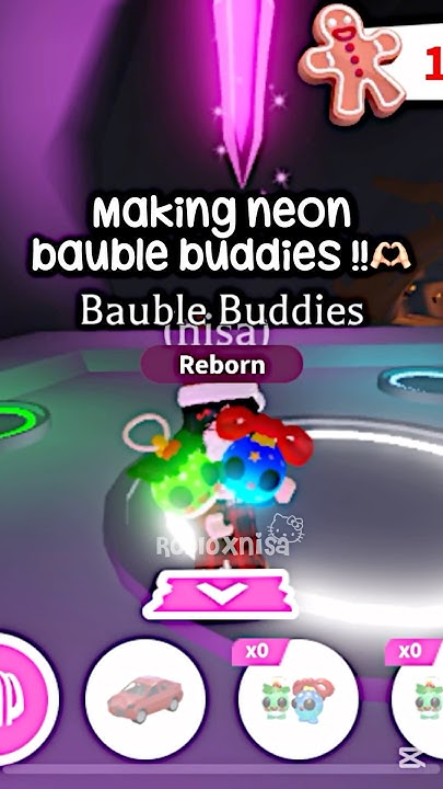 Making Neon Bauble Buddies!!🫶🏻 || #adoptme #shorts #fyp #roblox - YouTube