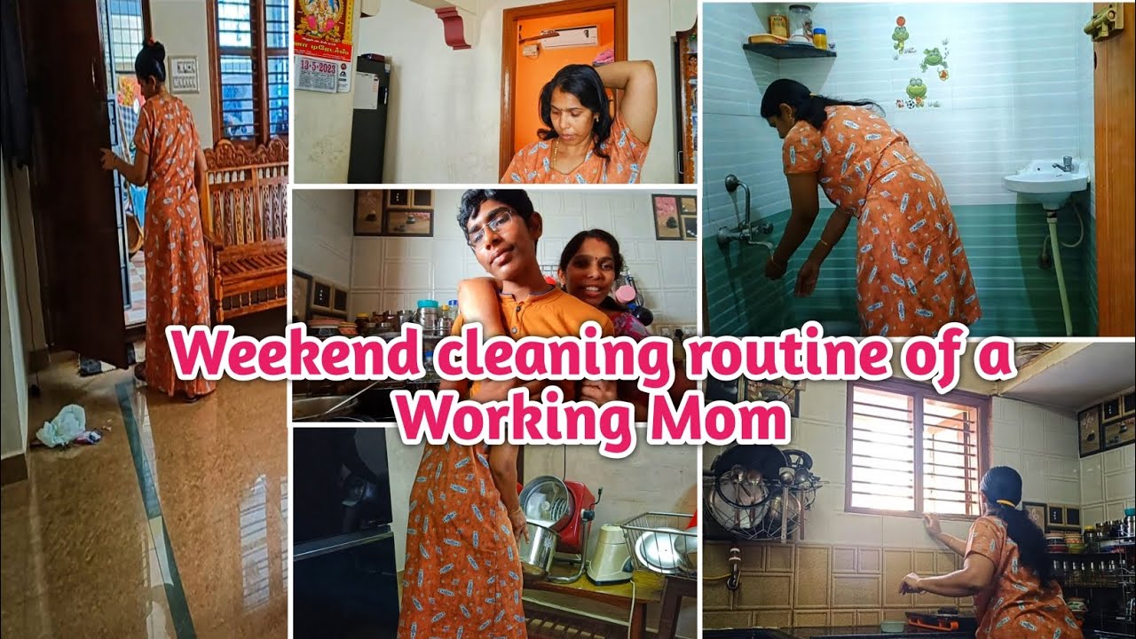 weekend cleaning 🧹routine of a Working Mom||How I use my weekend to ...