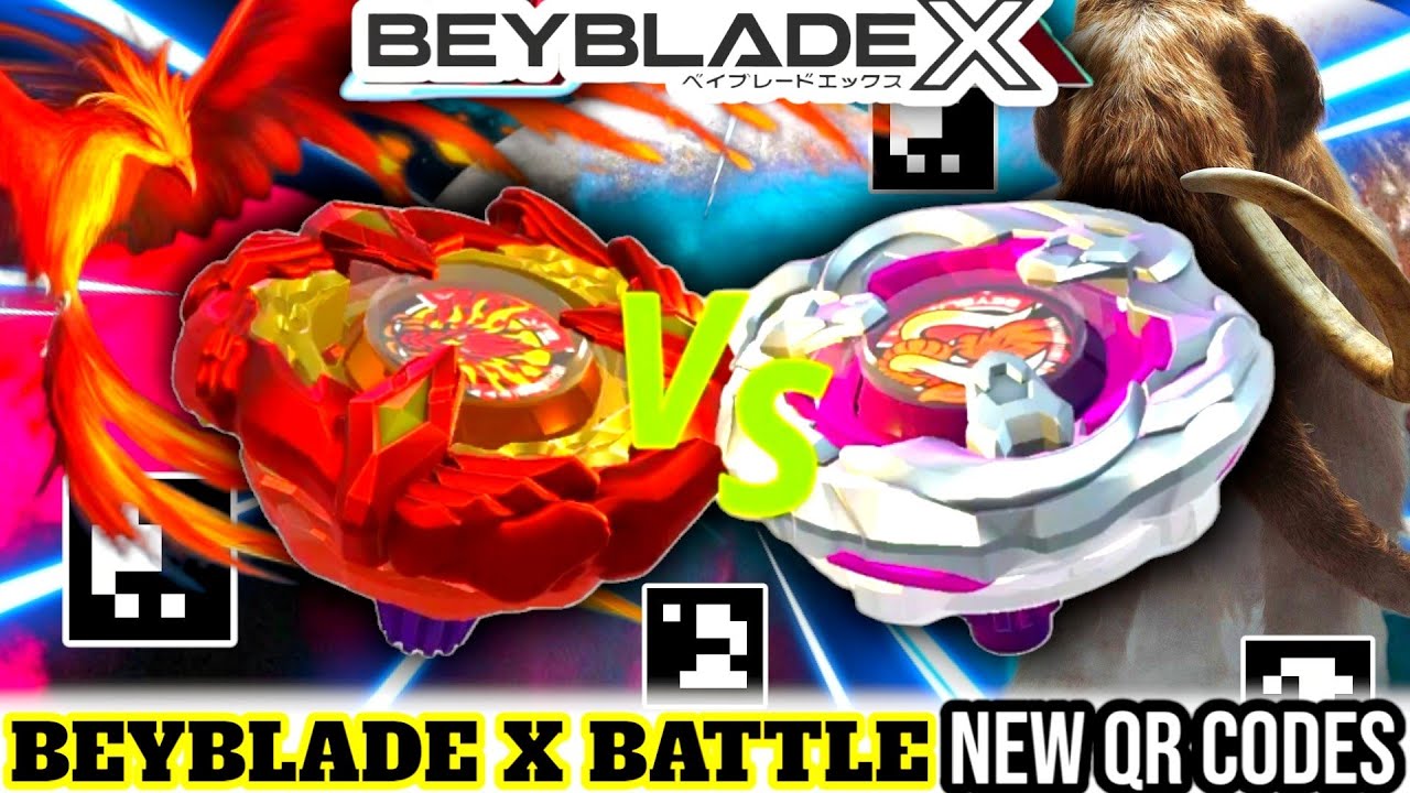 SOAR PHOENIX VS TUSK MAMMOTH Beyblade X BATTLE | NEW Beyblade X QR ...