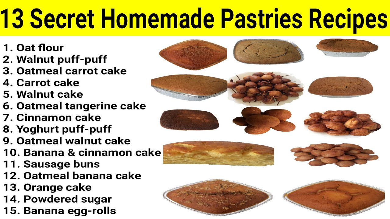 Types Of Pastries And Examples