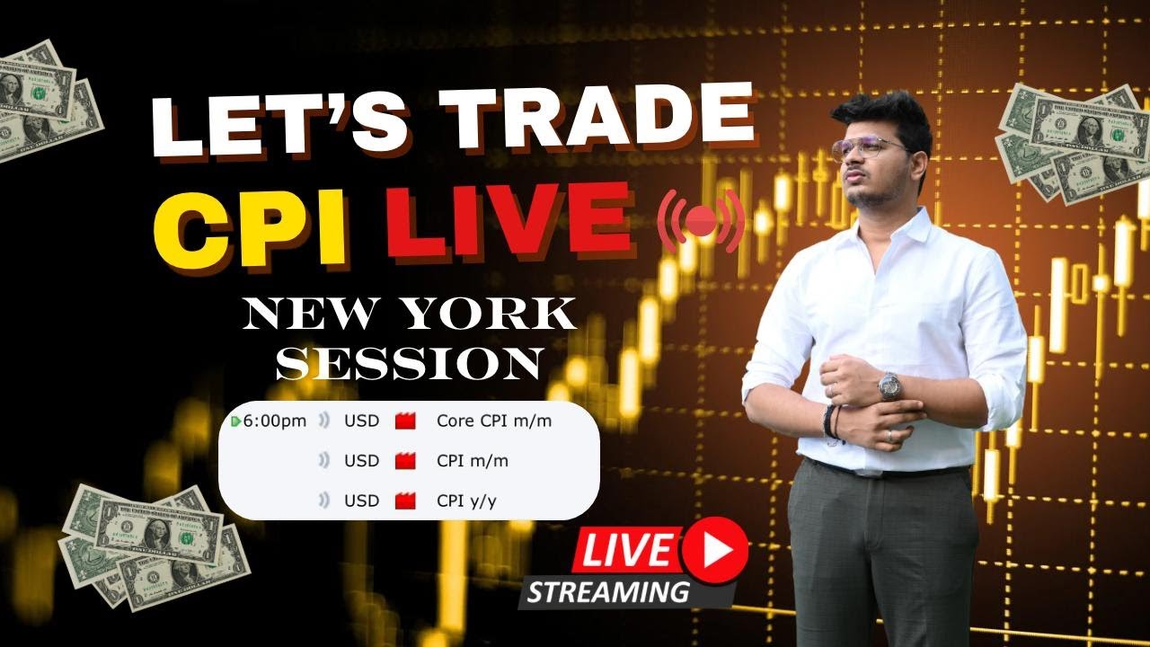 CPI News LIVE Forex & Crypto Trading | Newyork Session |XAUUSD Analysis ...