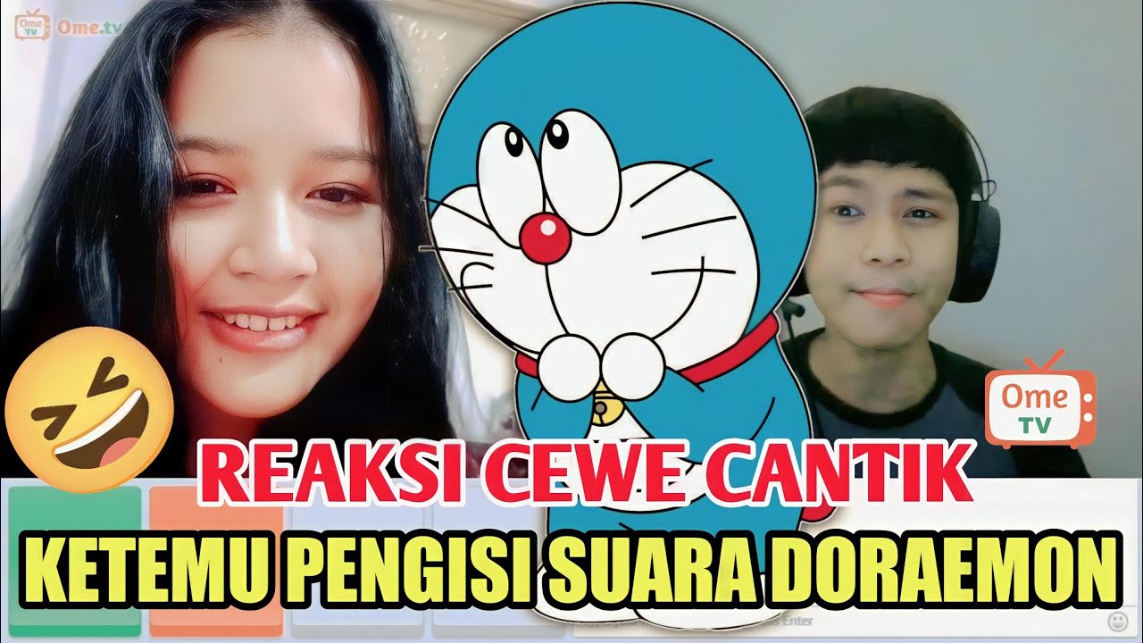 SANDI// REAKSI CEWE CANTIK KETEMU PENGISI SUARA DORAEMON//# ...