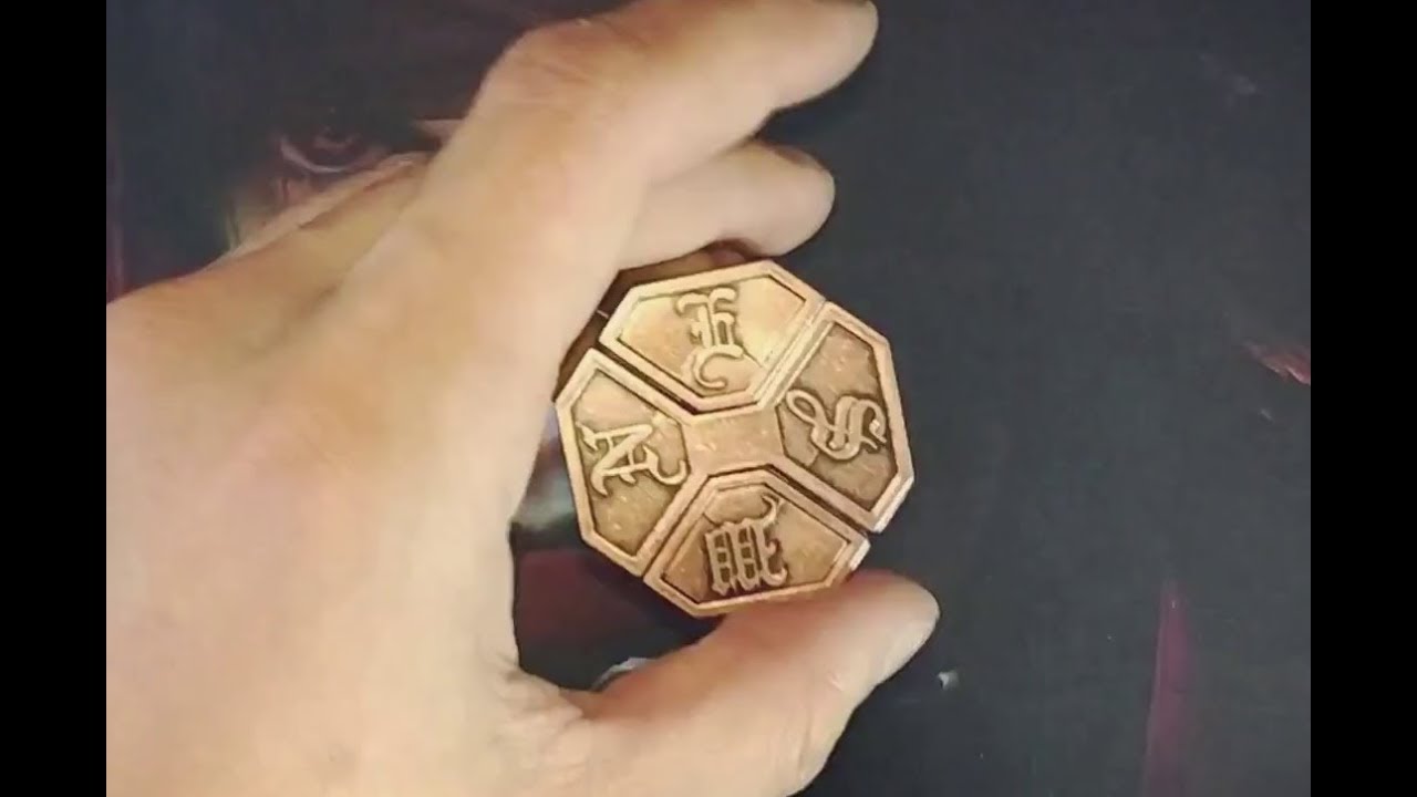 😕 Intelligence Vintage Metal Brain Teaser Box Lock Cast Puzzle ...