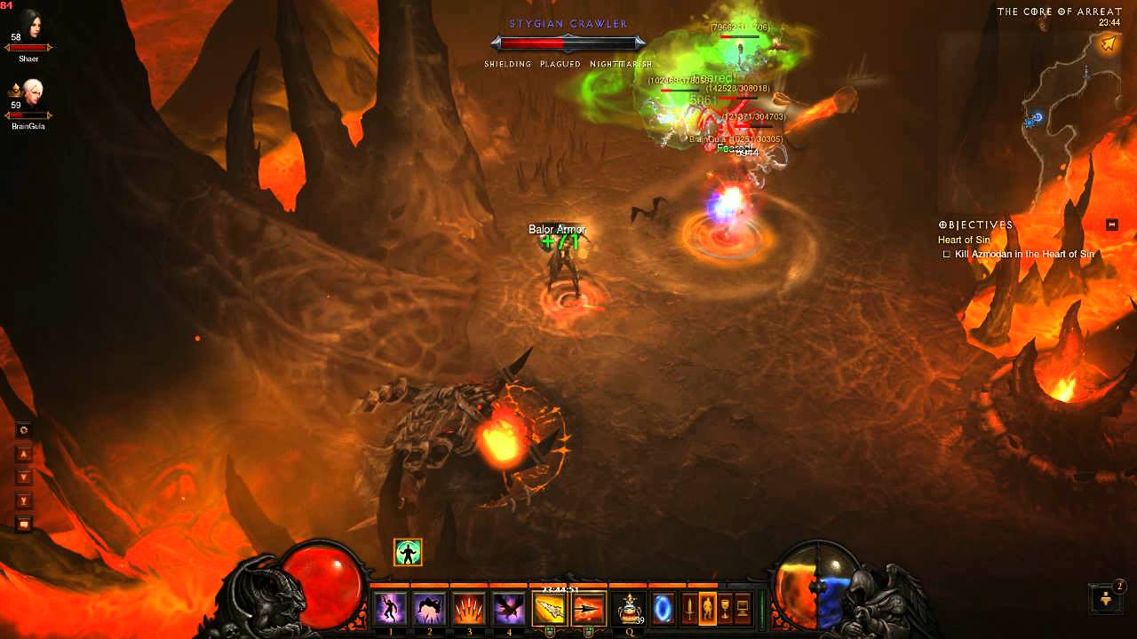 Diablo 3 - Asmodeus kill on Hell (Demon hunter + monk) - YouTube