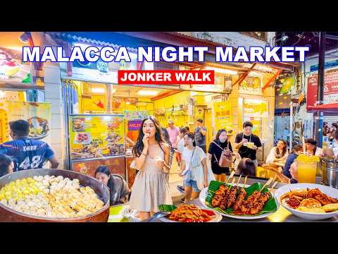 🍭 Best Malaysia Night Market | Jonker Street Night Market Malaka🍢🍔👍