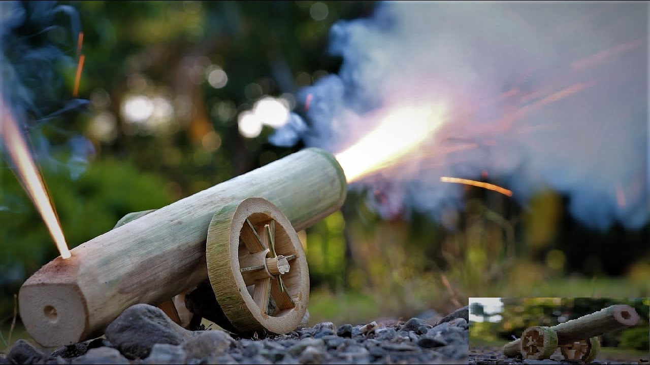 How to Make an Easy Bamboo Canon at Home. | DIY | - YouTube