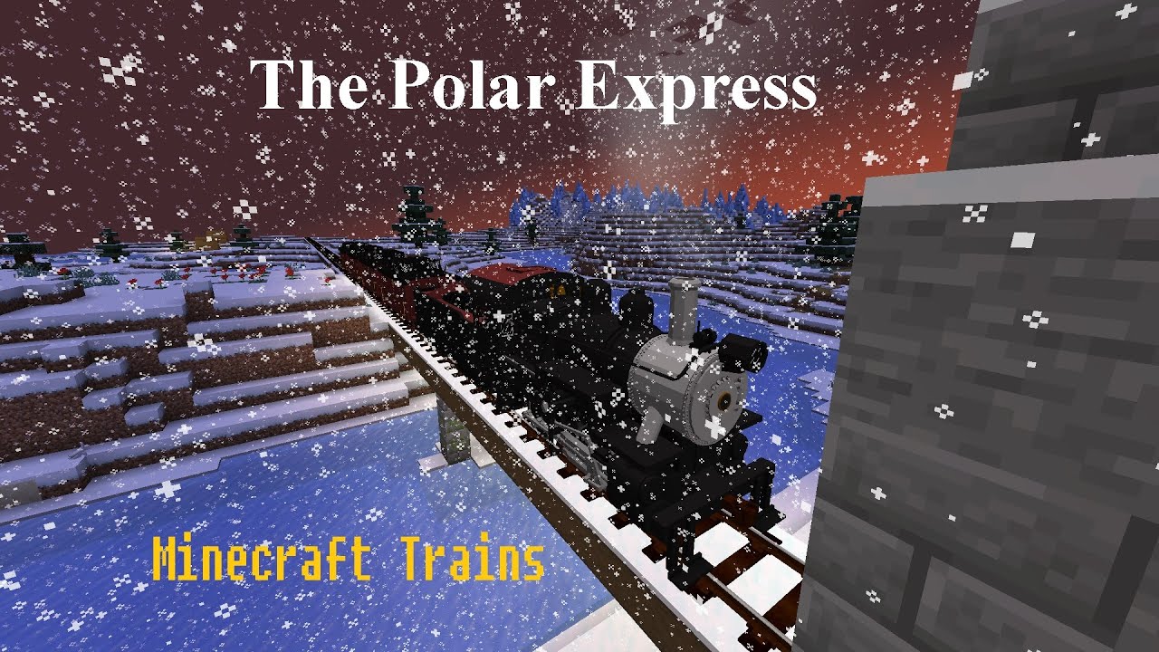 Minecraft Polar Express - Union Pacific Steam Train and Heavy Snow ...