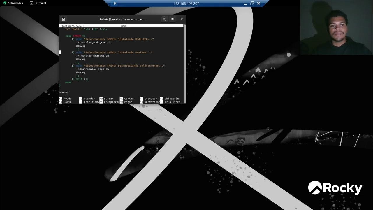 Menú con Whiptail - YouTube