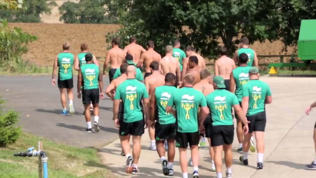 Seasonal training: Northampton Saints Pre season Rugby Training - YouTube