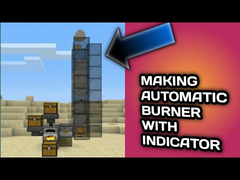 HOW TO MAKE A AUTOMATIC BURNER IN MINECRAFT PE | PhoeniC - YouTube
