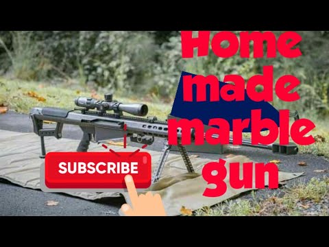 Barrett marble gun(from scrape things)DIY toy gun(step by step) - YouTube