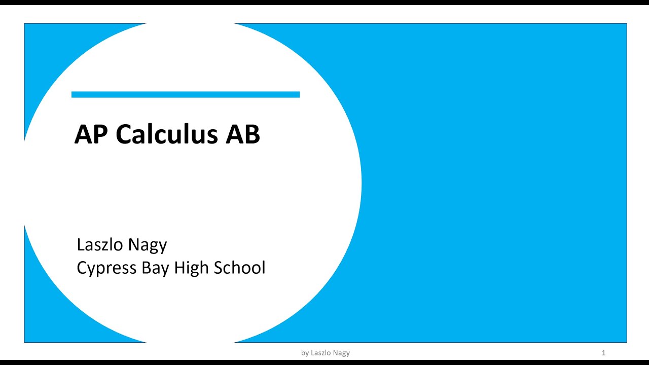 AP Calculus AB Calculator Skills TI 84 CE - YouTube