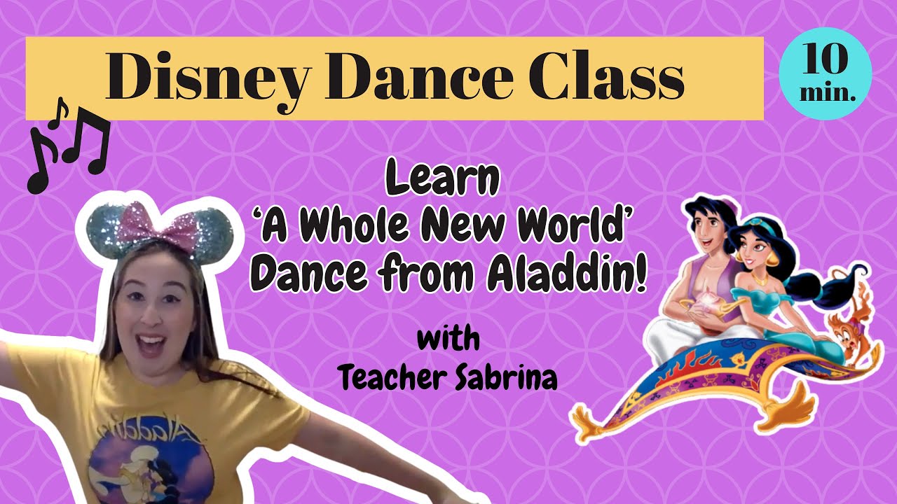 Aladdin Dance Class | A Whole New World | Disney Dance Class for Kids ...