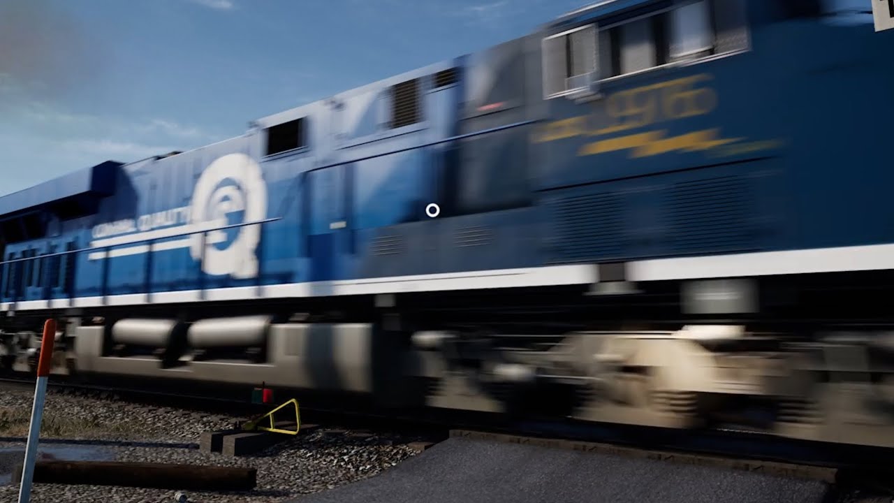 CSX ES44AH conrail heritage unit 1976, leads M410 on the Sand Patch ...