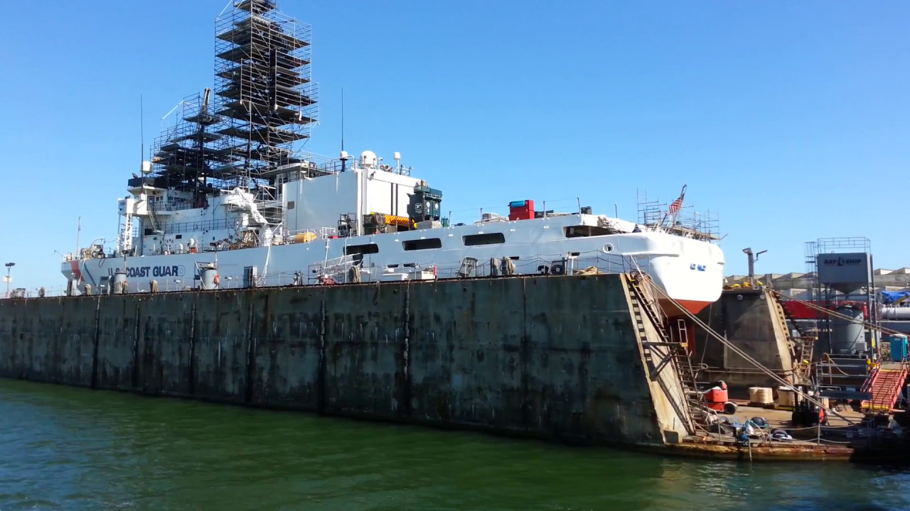 Ferry Ride View. Coast Guard Cutter 39 Alex Haley @ Bay Ship Drydock ...