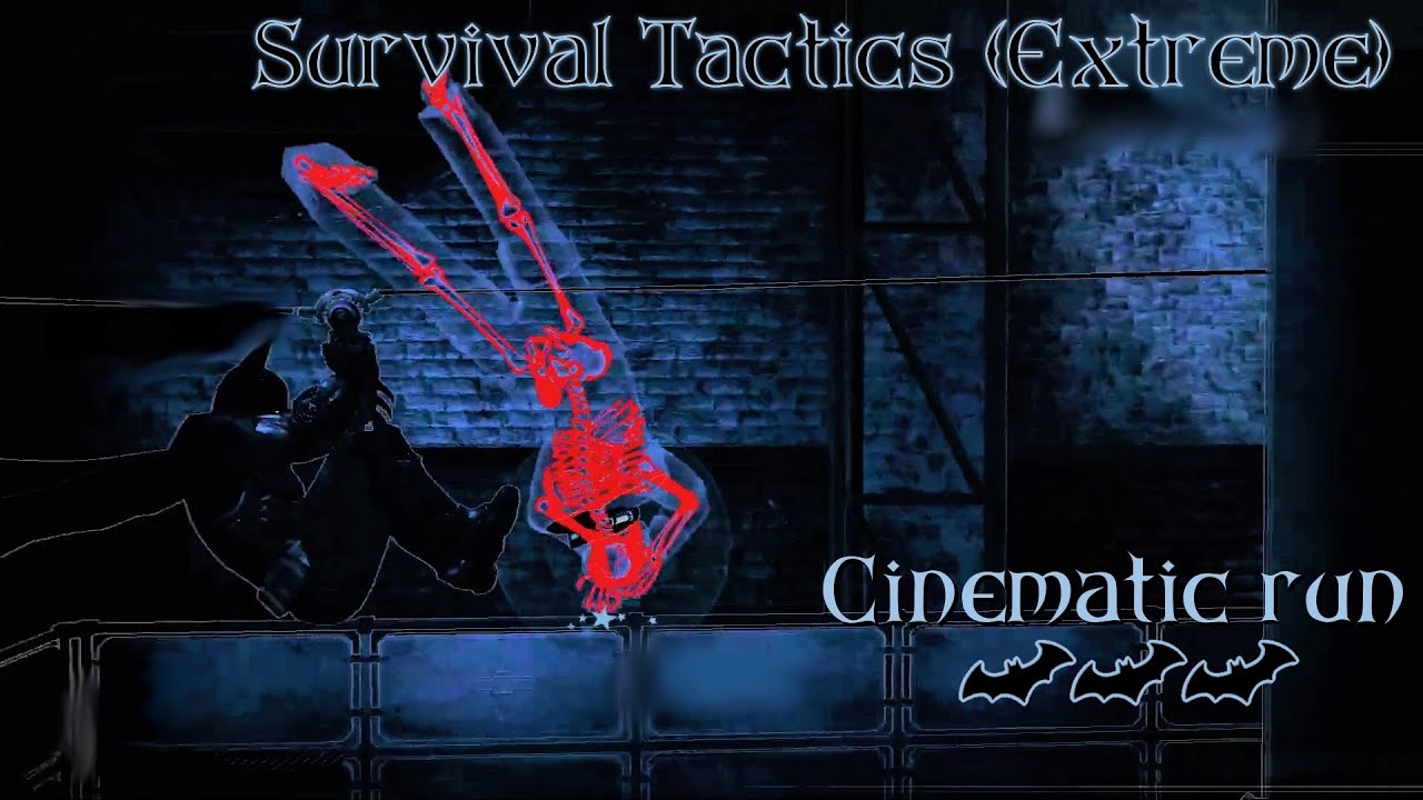 Arkham Asylum (PC) - Survival Tactics (Extreme) ᛃᛃ Cinematic run ...