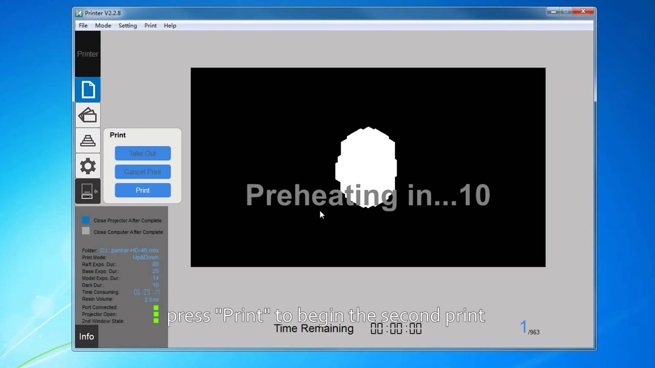 M-One 3D printer Tutorial - Printing status - YouTube