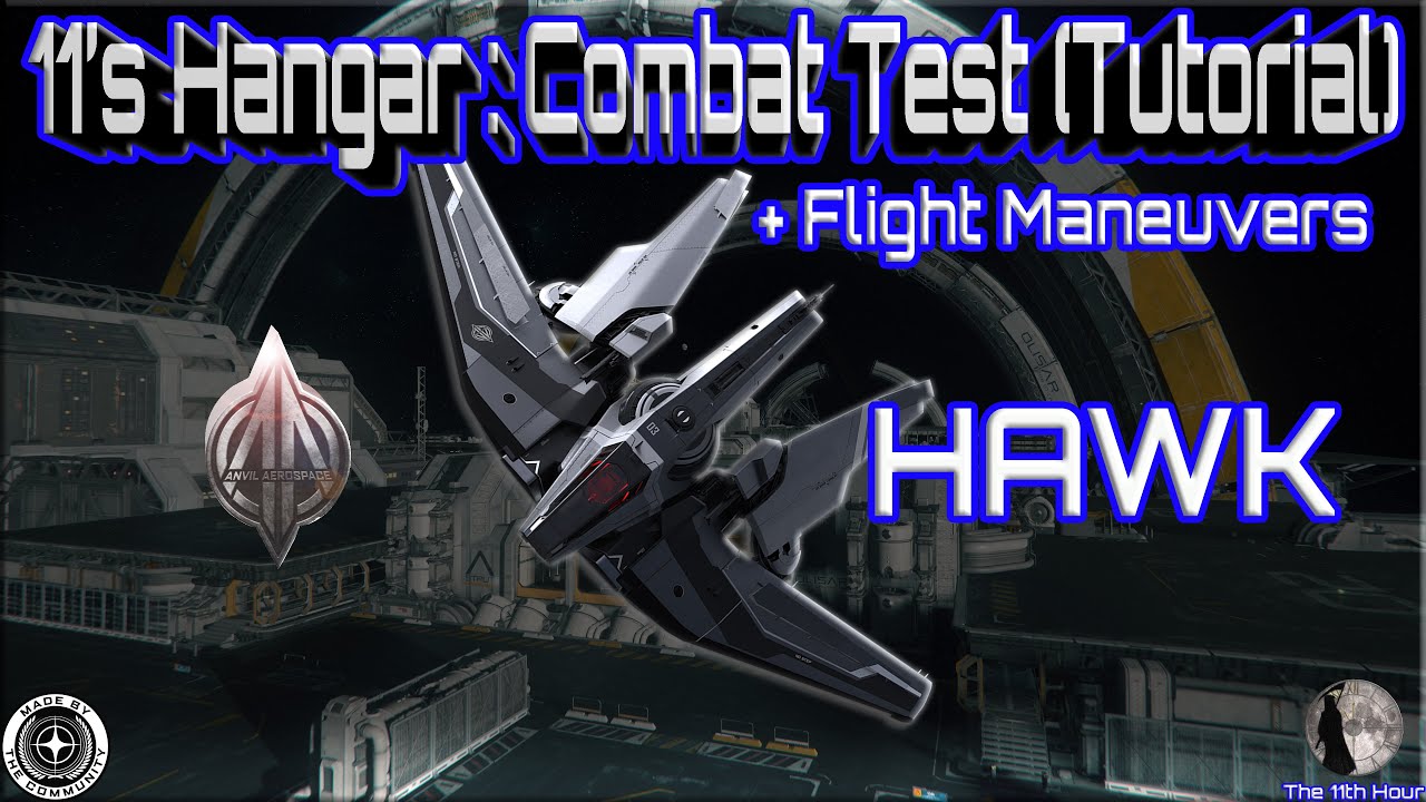 Star Citizen: Anvil Hawk Combat Test Flight (Maneuvers Tutorial) - YouTube