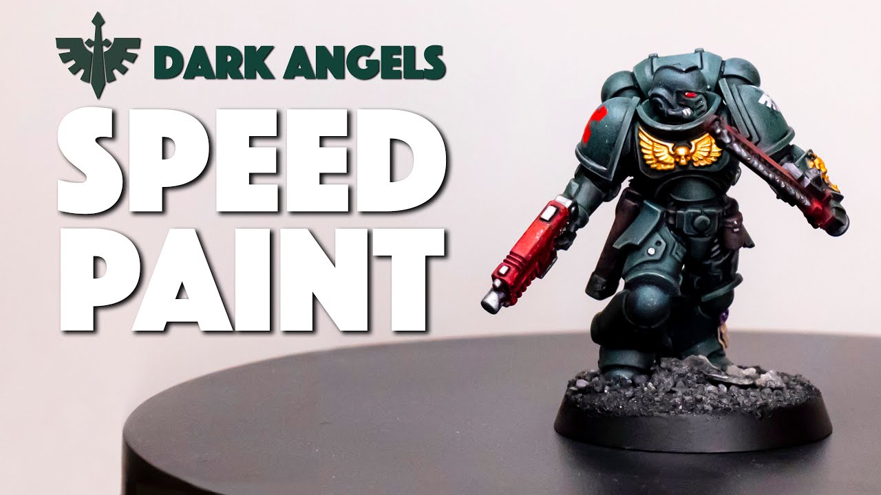 How to Paint Dark Angels | Speed Painting | Warhammer 40k - YouTube