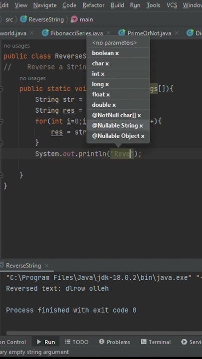 Reverse A String In Java Java Java Coding Programming Youtube