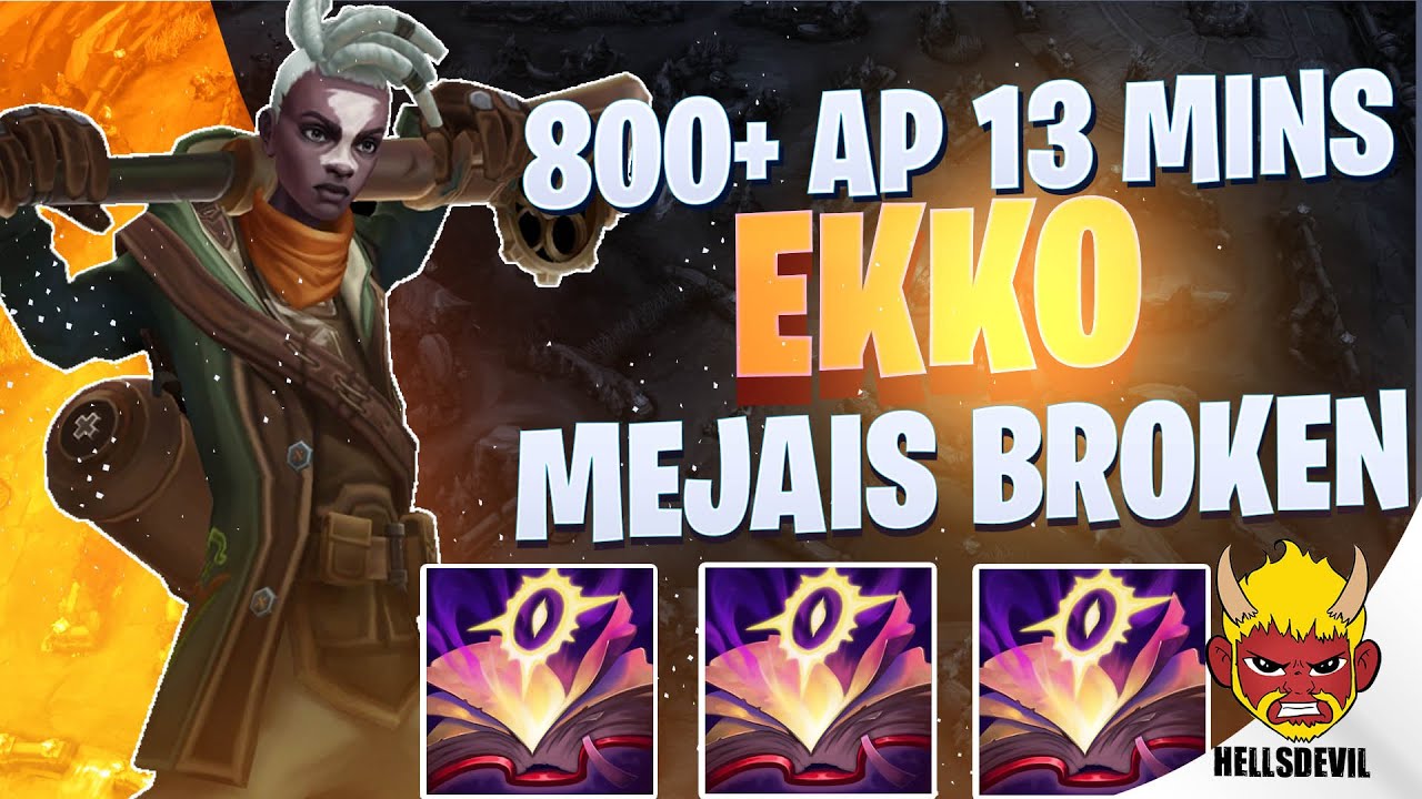WILD RIFT | 800+ AP 13 MINS IN GAME EKKO WITH MEJAIS | Challenger Ekko ...