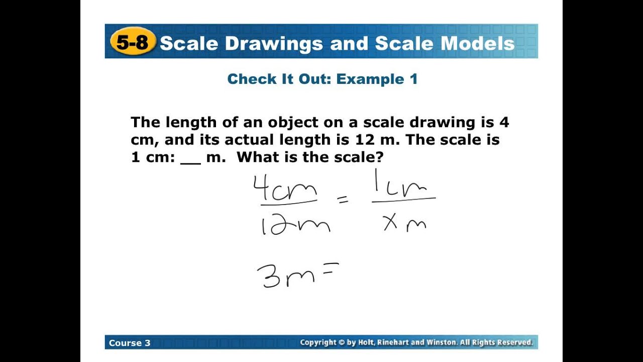 PreAlg Scale Drawings and Models - YouTube