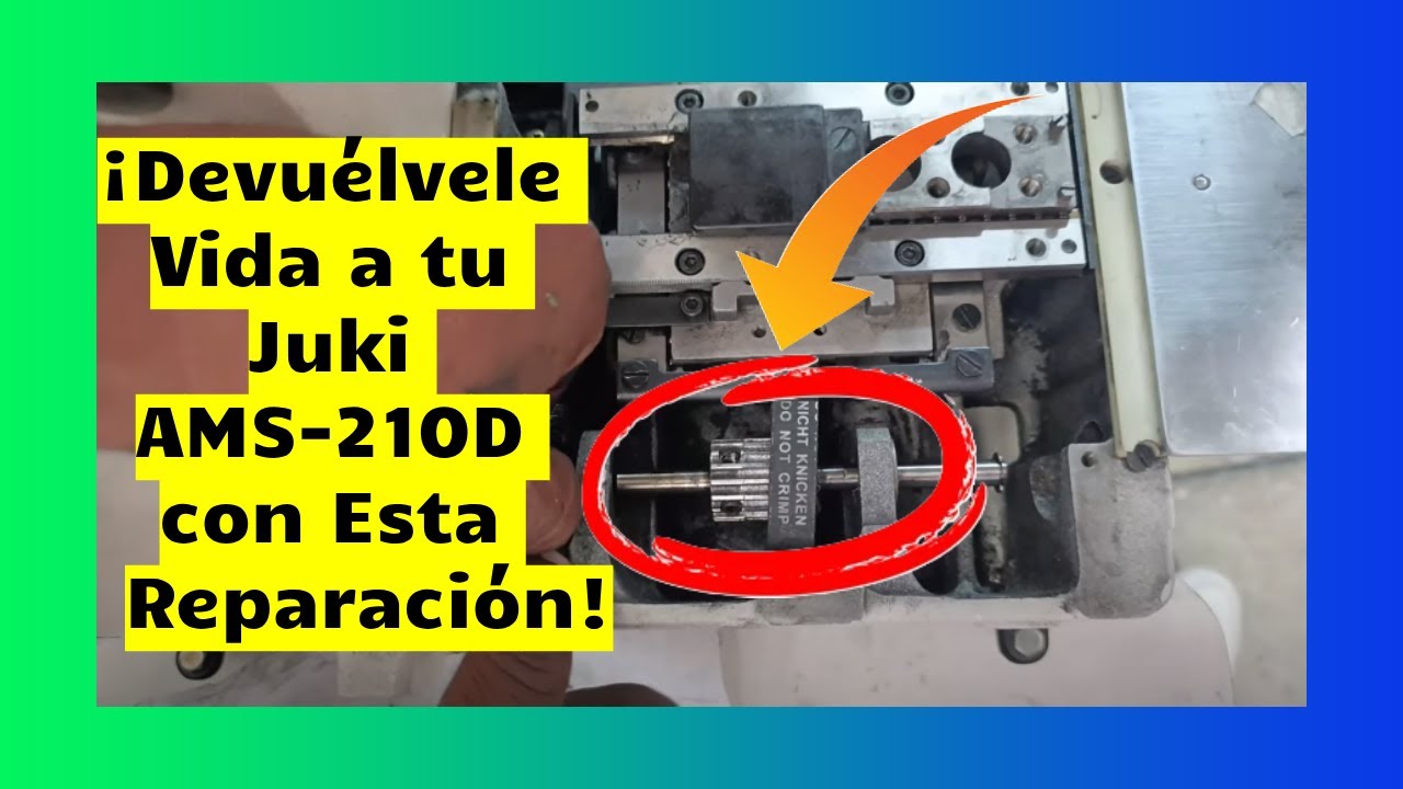 "¿Problemas con tu Juki AMS-210D? Aprende a Cambiar la Correa ...