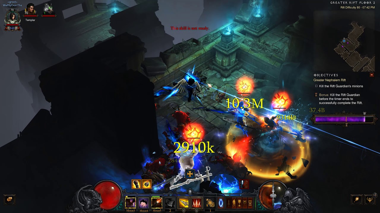 Diablo 3 Demon Hunter GoD Set Demo - YouTube