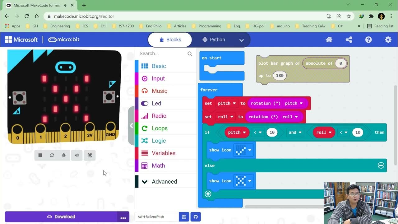 Microbit for Kid 12 - Input - Microbit Water Level - YouTube