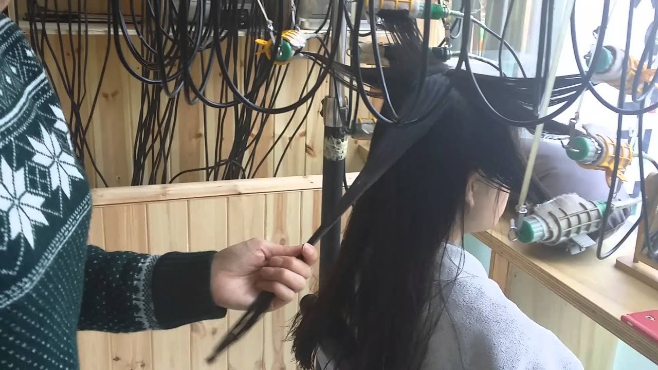 Rebonding fusion volume setting perm kim songjeong - YouTube