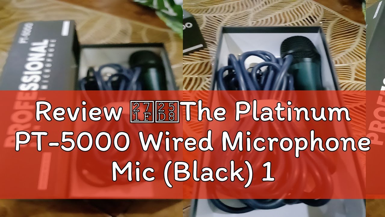 Review The Platinum PT-5000 Wired Microphone Mic (Black) 10meters ...