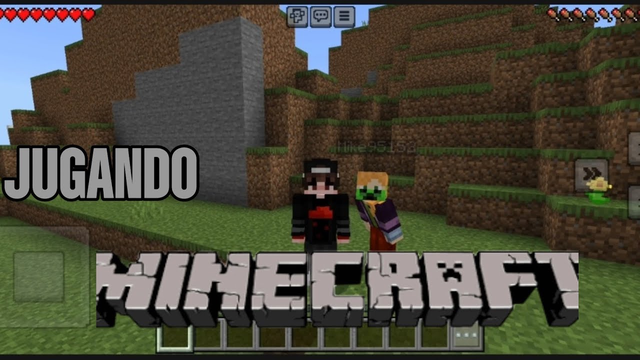 Jugando minecraft con un amigo😼 - YouTube