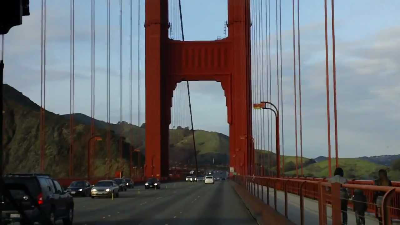 Driving over the Golden Gate Bridge, SF, CA - YouTube