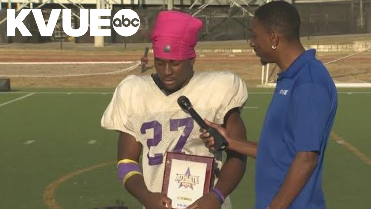 Dylan Belinga, Liberty Hill football | Athlete of the Week - YouTube