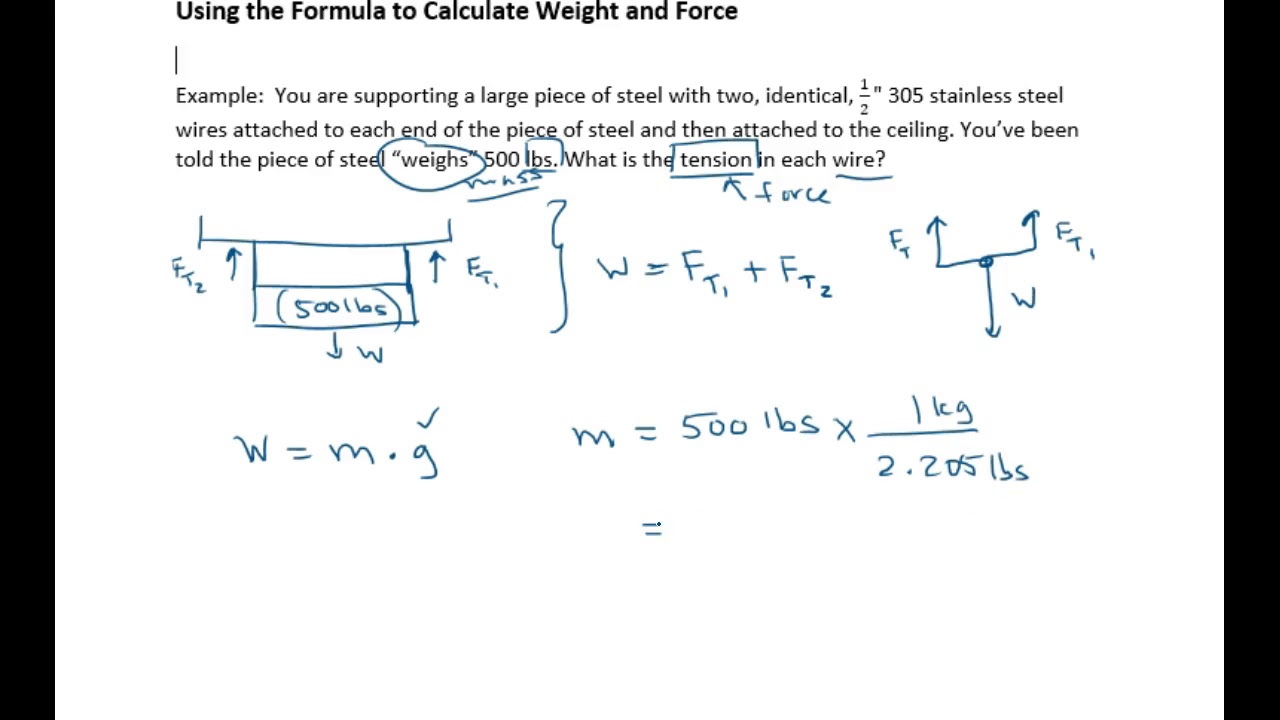 L6_Find Force using Weight - YouTube