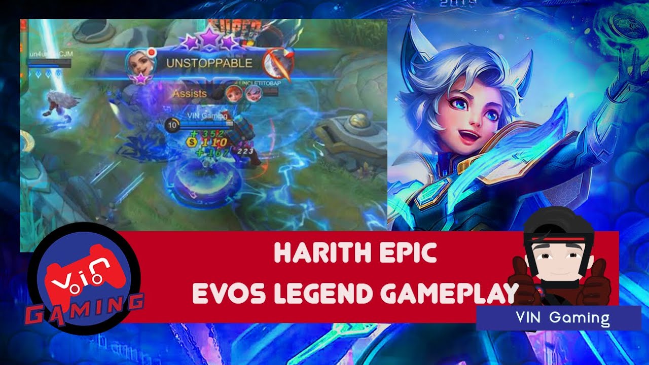 Harith Evos Legend New Epic Skin Gameplay | Mobile Legends - YouTube