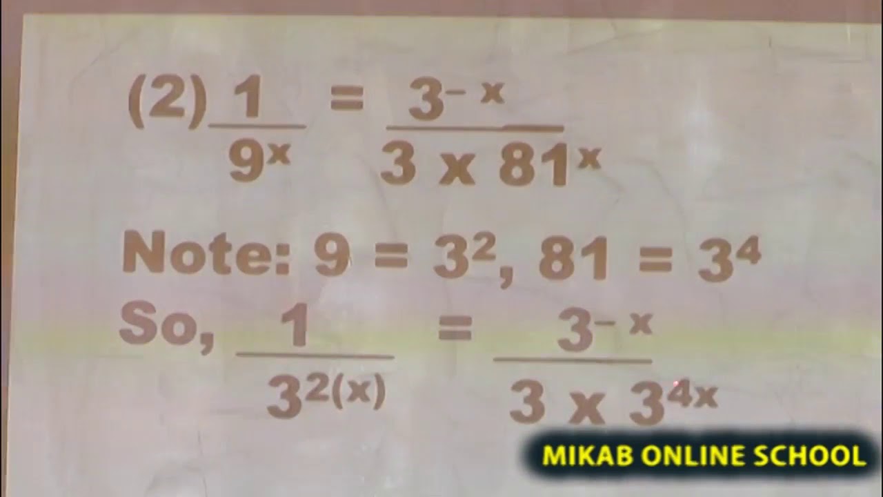 Mathematics - Indicial Equation (2) - YouTube