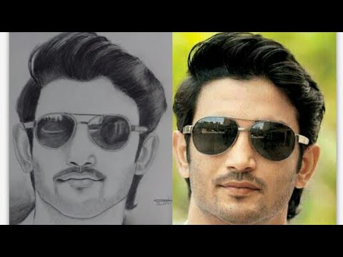 SUSHANT SING RAJPUT DRAWINGPENCILSKETCH|SUSHANT SINGRAJPUT PORTRAIT ...