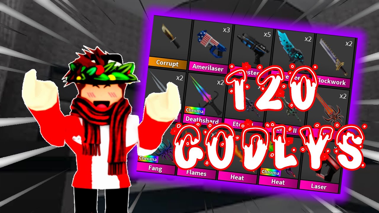 **100+ GODLYS** MM2 Inventory REVEAL! - YouTube