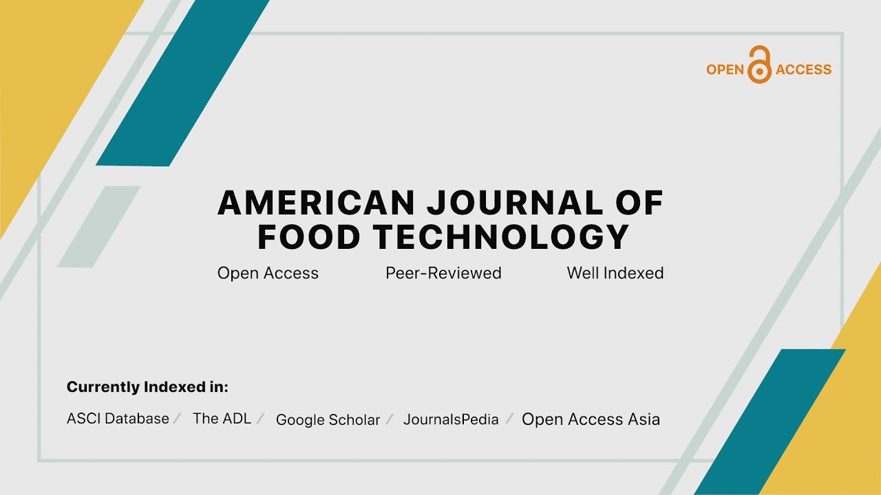 American Journal of Food Technology - YouTube
