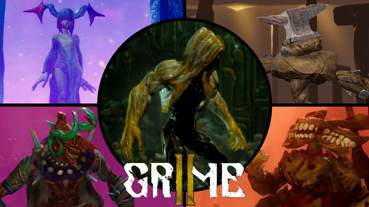 Grime 2 - All Bosses [No Damage] + Ending - YouTube