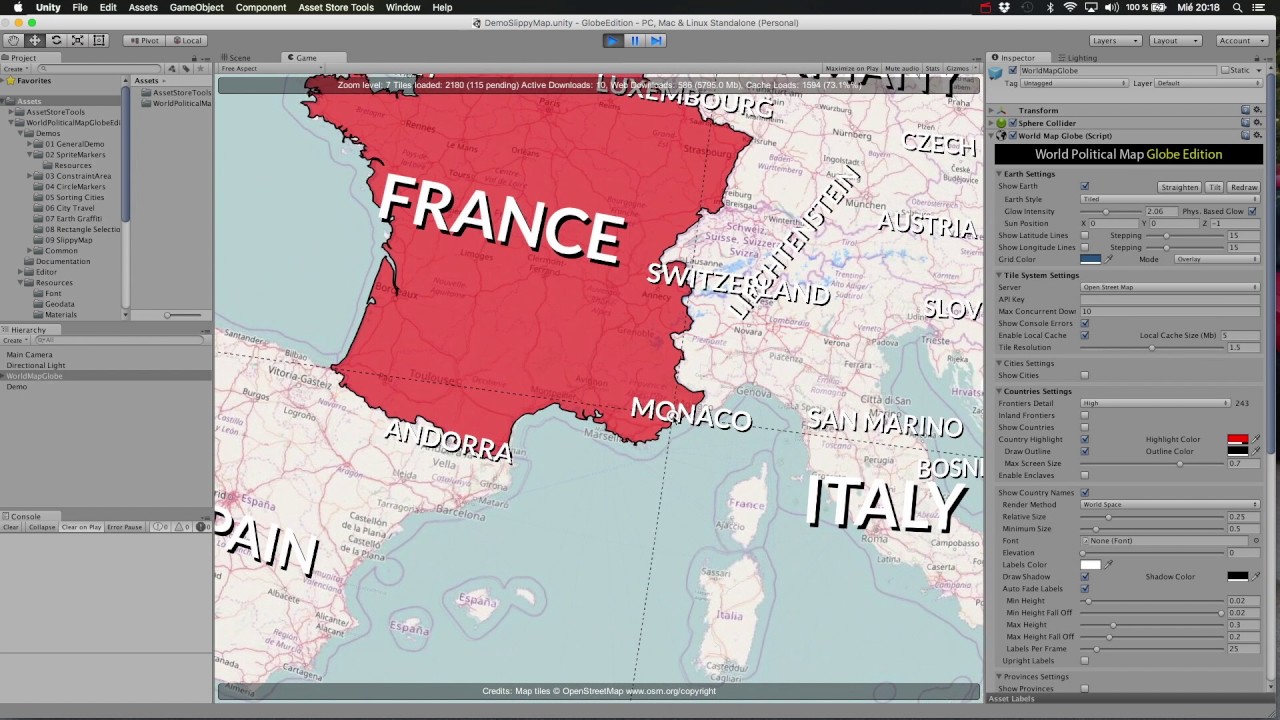 World Political Map Globe Edition v9 New Tile System! - YouTube