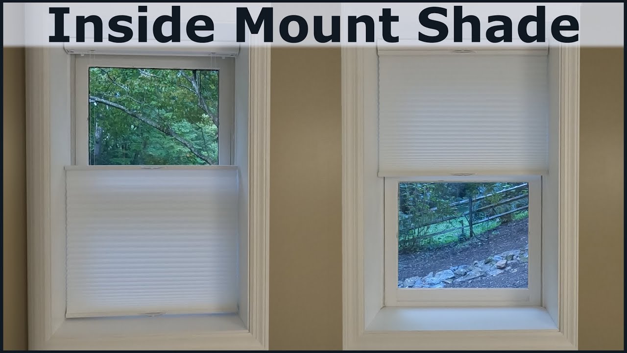 How to Install Honeycomb / Cellular Shades - Inside Mount - YouTube