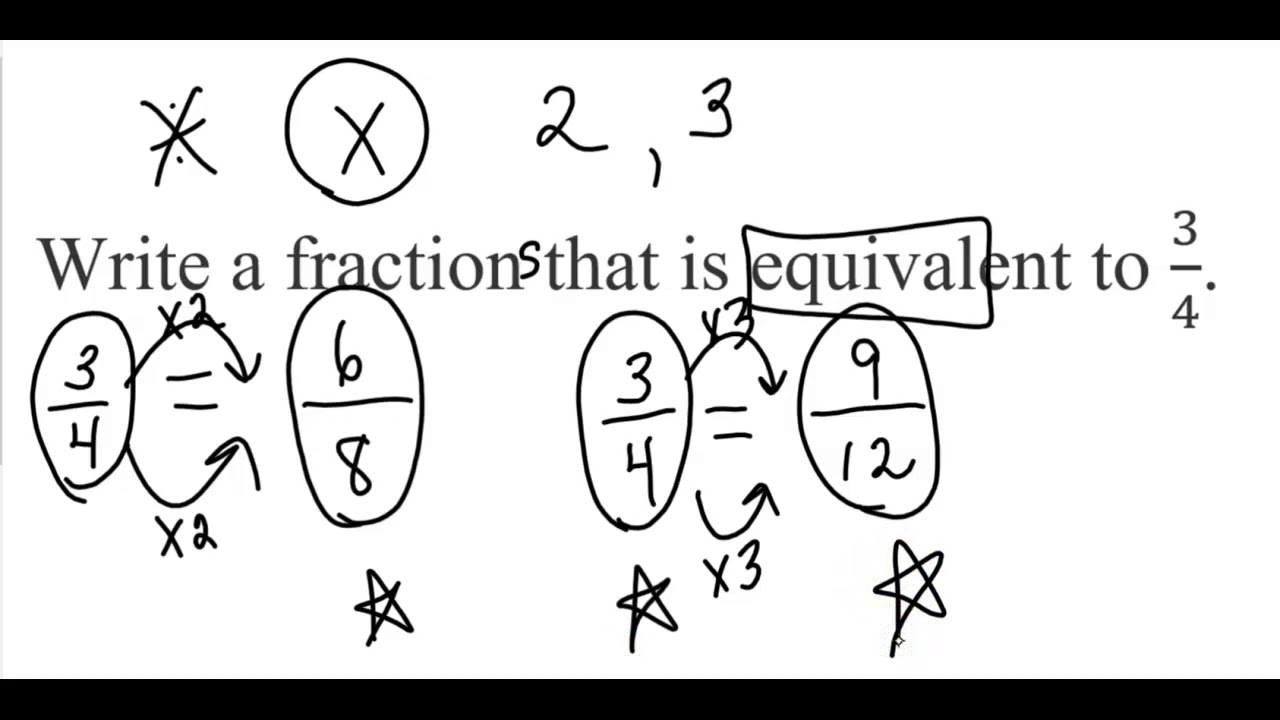 Equivalent Fractions and multiplication.division - YouTube