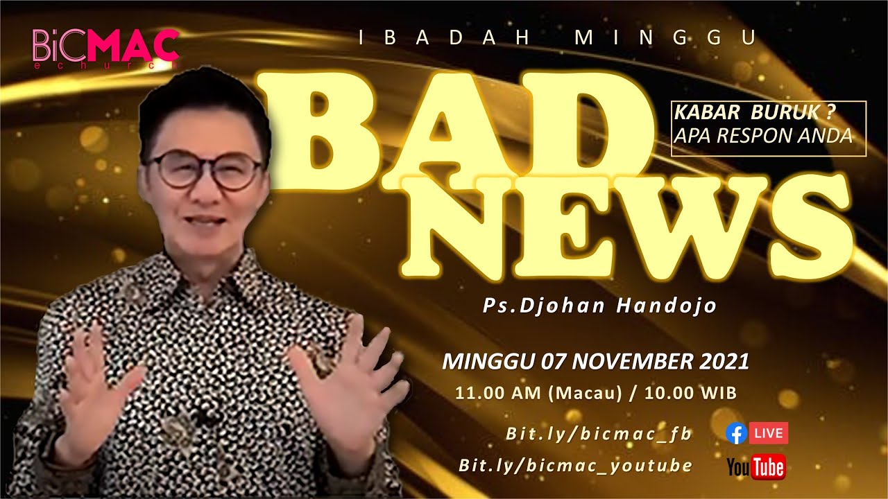 PS DJOHAN HANDOJO "BAD NEWS" - YouTube